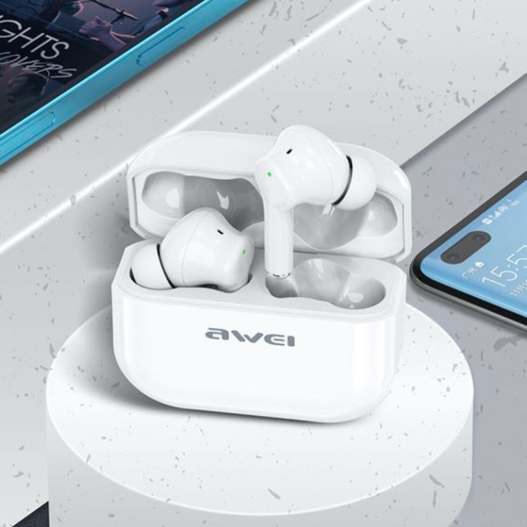 Awei TA1 真無線IPX4防水ANC主動降噪TWS藍芽5.0運動耳機 - PickyEgg 尖尖蛋 : 香港創意數碼家品產品